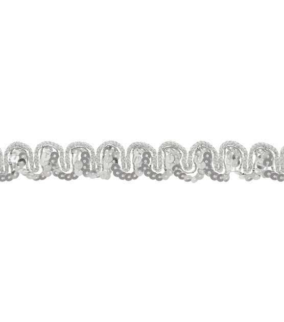 Simplicity Sequin Snail Trim 075 Silver Joann