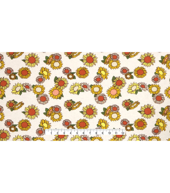 Pop Sunflowers Super Snuggle Flannel Fabric Joann