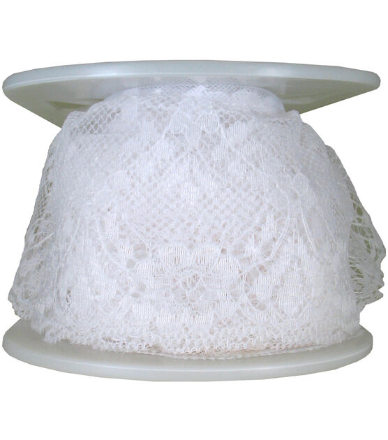 White Fancy Ruffle Trim Joann