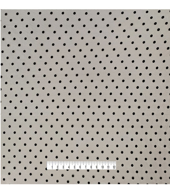 Casa Collection Flocked Dot Mesh Tone Fabric Joann
