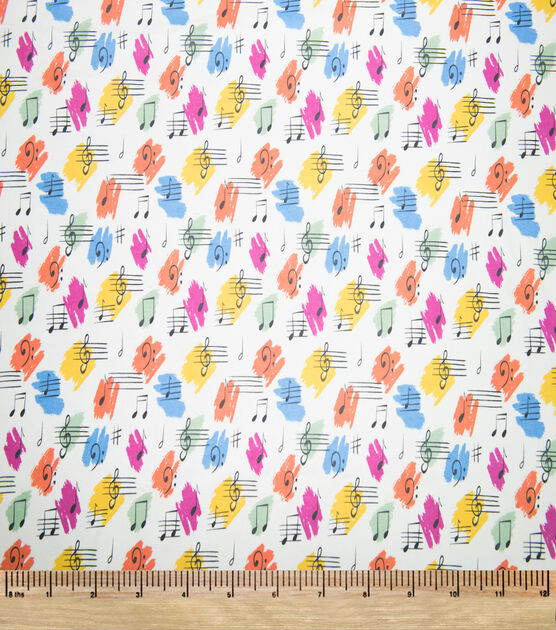 Super Snuggle Multi Color Music Notes Flannel Fabric Joann