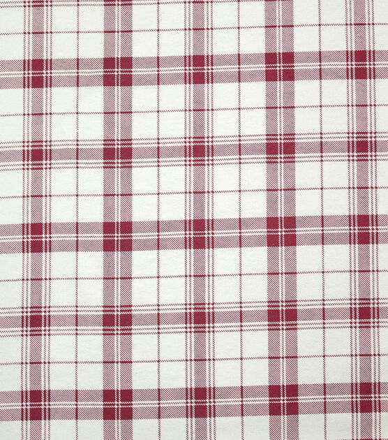 White And Red Plaid Super Snuggle Flannel Fabric Joann