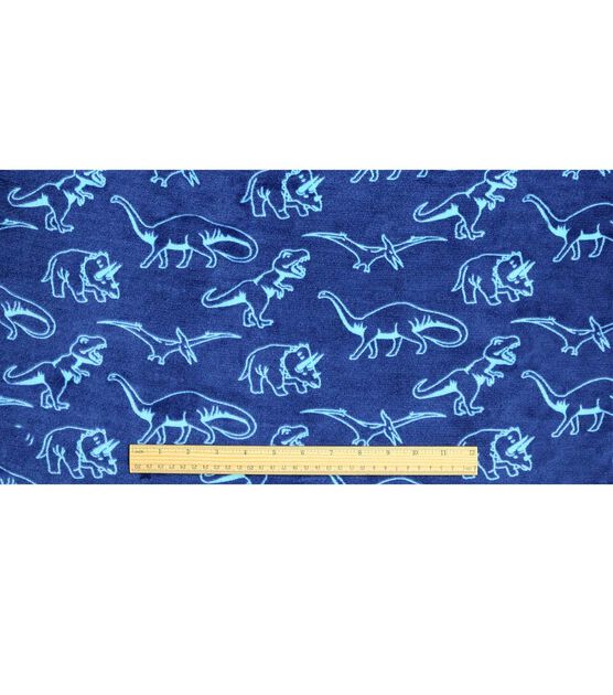 Blue Dinosaurs Sew Lush Fleece Fabric Joann