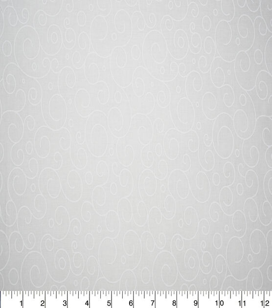 White Swirls Quilt Cotton Fabric By Quilters Showcase Joann