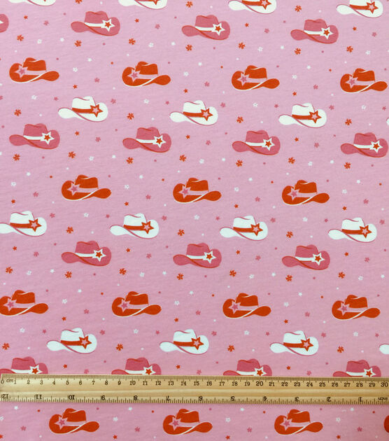 Pink Western Icons Jersey Knit By Pop Joann