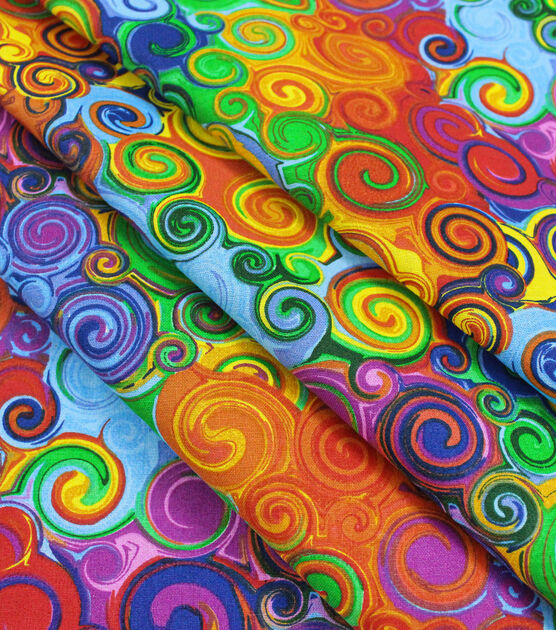Keepsake Calico Multi Bright Swirls Quilt Fabric Joann