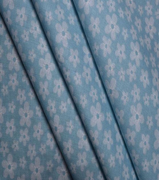 Teal Ditsy Floral Quilt Cotton Fabric By Quilters Showcase Joann