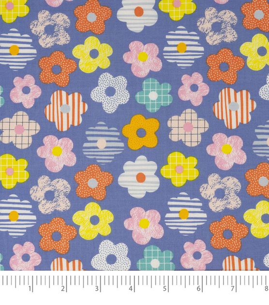 Singer 18 X 21 Modern Daisy Cotton Fabric Quarter 1pc Joann