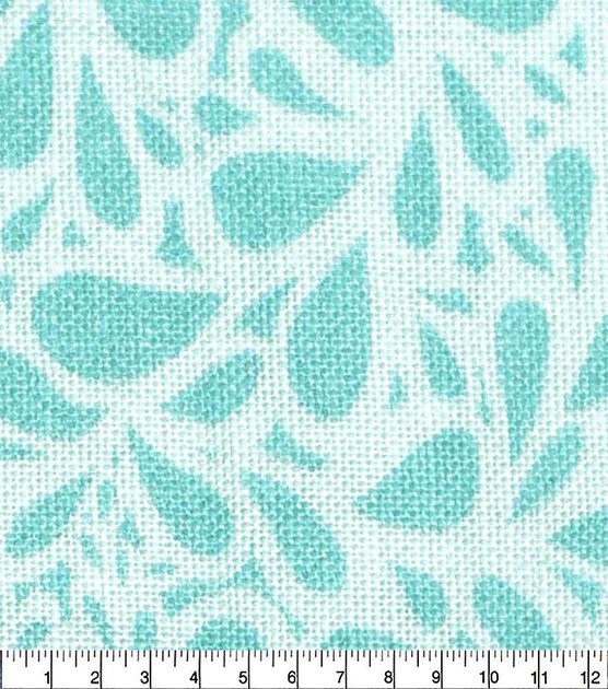 18 X 20 Teal Vines Cotton Fabric Quarter 1pc By Keepsake Calico Joann