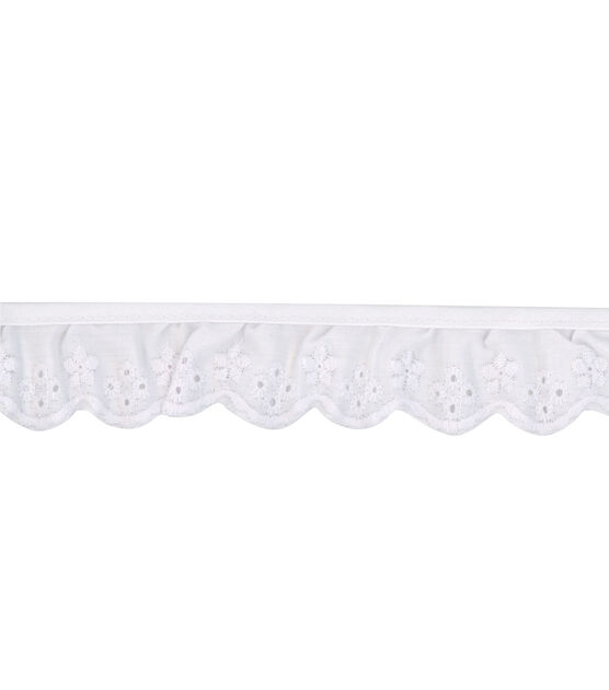 Simplicity Swiss Eyelet Trim White Joann