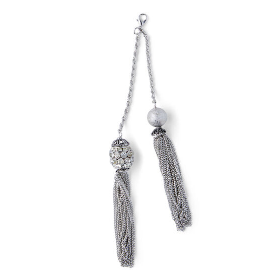 6 Antique Silver Tassel Pendant By Hildie And Jo Joann
