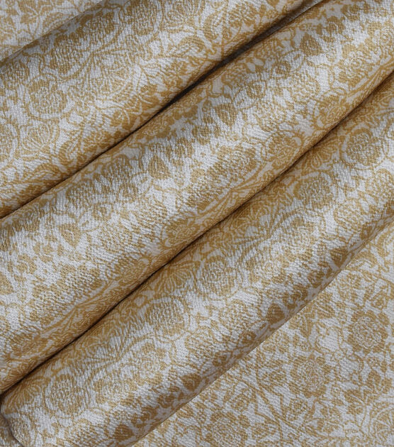 Beige Damask Hammered Silky Satin Fabric Joann