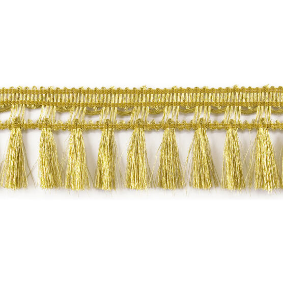 Simplicity Metallic Fringe Trim 2 Antique Gold Joann