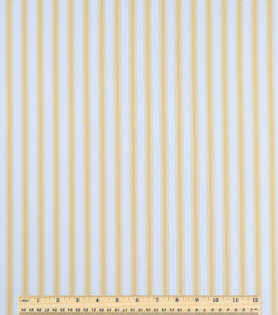 Harbor Stripe Lemon Woven Outdoor Fabric Joann