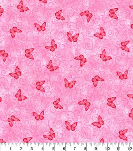 Fabric Traditions Pink Butterflies Cotton Fabric By Keepsake Calico Joann