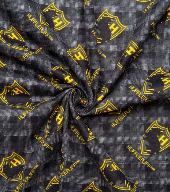 Harry Potter Hufflepuff Plaid Patch Flannel Fabric Joann