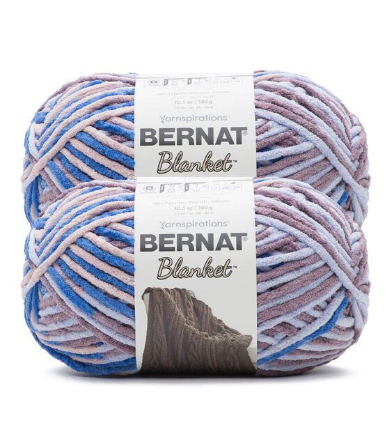 Bernat Blanket 220yds Super Bulky Polyester Yarn 2 Bundle Joann