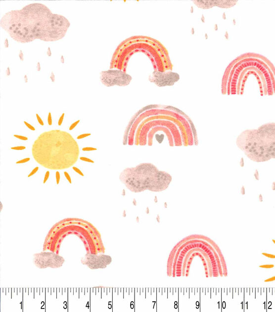 Rainbows And Suns Nursery Flannel Fabric Joann