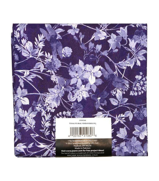 18 X 21 Floral Vines Cotton Fabric Quarter 1pc By Keepsake Calico Joann