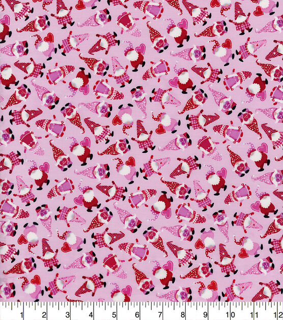 Gnomes On Pink Valentines Day Cotton Fabric Joann
