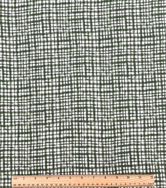 Green Plaid Smocked Rayon Challis Fabric Joann