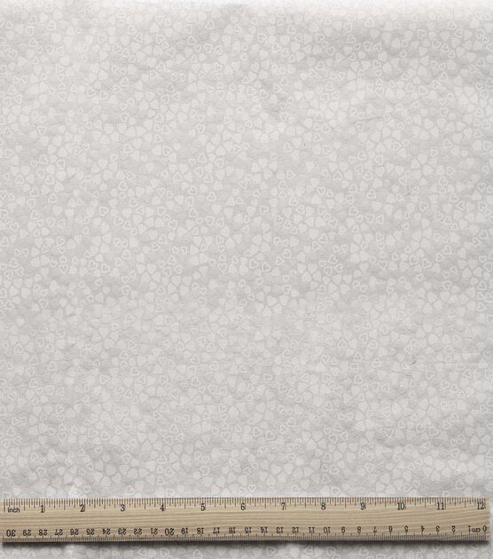 Foil Hearts On White Cotton Fabric By Keepsake Calico Joann