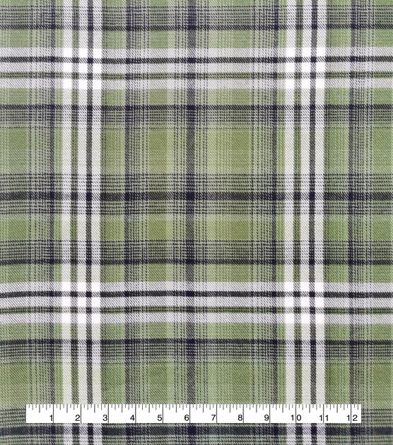 Green Box Brushed Plaid Polyester Flannel Fabric Joann