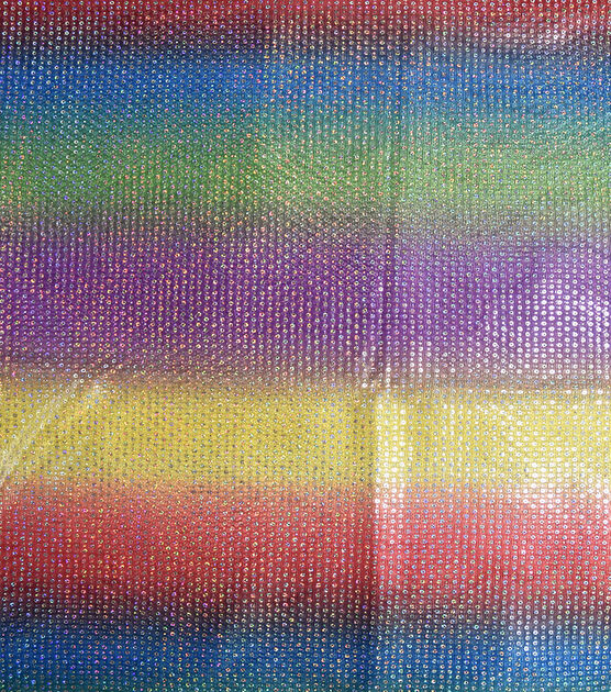 Rainbow Mesh With Sequin Ducco Dot Apparel Fabric Joann