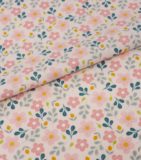 Delicate Pink Floral Cotton Fabric By Keepsake Calico Joann