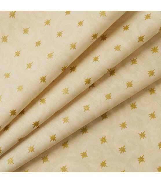 Glitter Stars And Swirls Christmas Cotton Fabric Joann