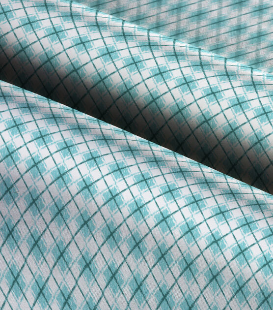 Turquoise Argyle Nursery Flannel Fabric Joann