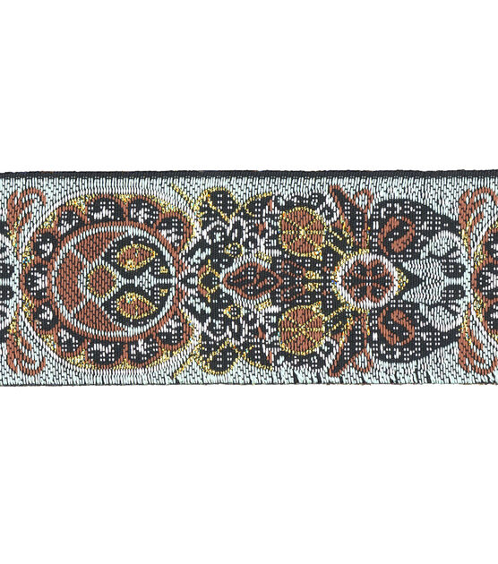 Wrights Woven Metallic Band Trim 125 Multi Paisleys Joann