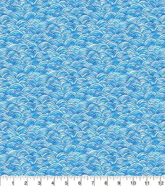 Fabric Traditions Blue Waves Premium Cotton Fabric Joann