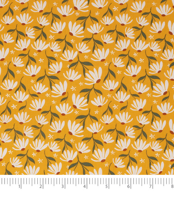 Coneflowers On Orange Cotton Fabric By Keepsake Calico Joann