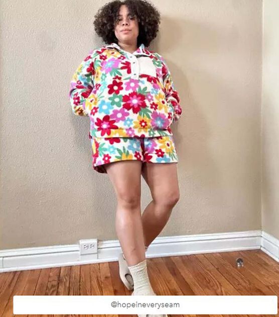 Bright Floral Blizzard Prints Fleece Fabric Joann
