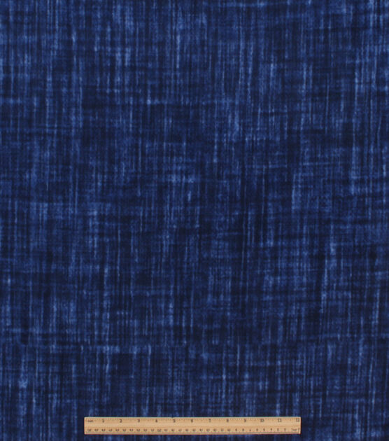 Dark Blue Abstract Anti Pill Plush Fleece Fabric Joann