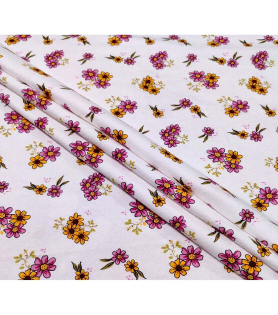 Ditsy Flowers On Cream Super Snuggle Flannel Fabric Joann
