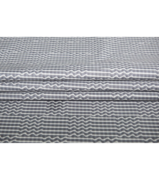 Gray Wavy Checks Quilt Cotton Fabric By Keepsake Calico Joann
