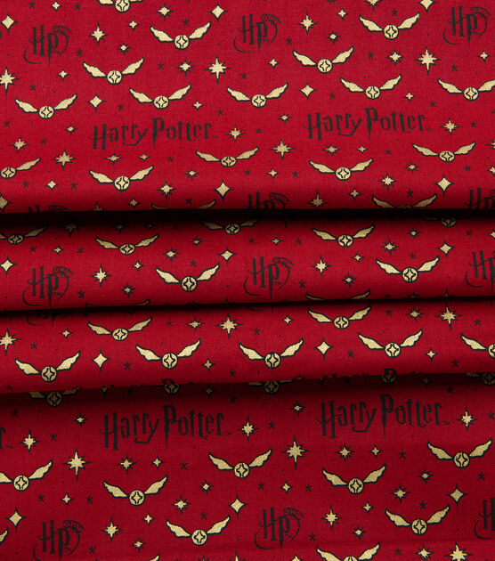 Harry Potter Cotton Fabric Quidditch Snitch Joann