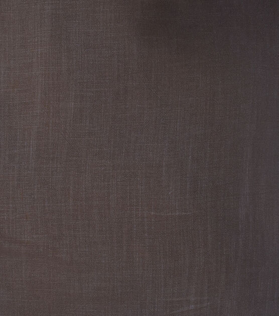 Dark Brown Slub Linen Rayon Blend Fabric Joann