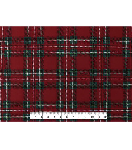 Red Plaid Super Snuggle Christmas Flannel Fabric Joann