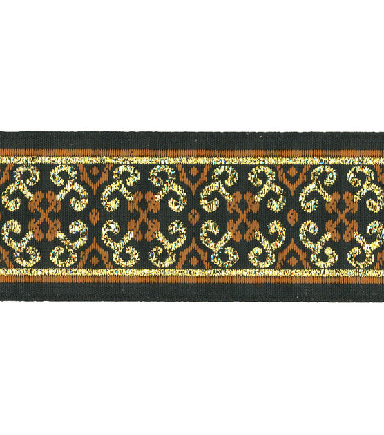 Simplicity Woven Metallic Band Trim 1 Multi Joann