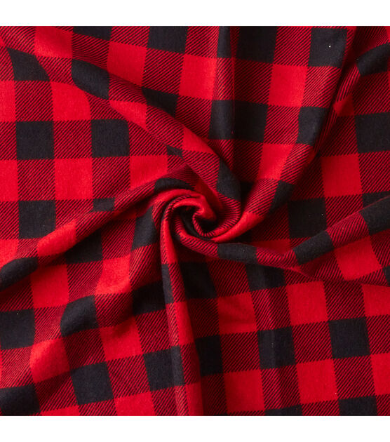 Eddie Bauer Red And Black Buffalo Flannel Prints Fabric Joann