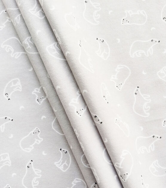 Arctic Bears And Moon Nursery Flannel Fabric By Lil Pop Joann