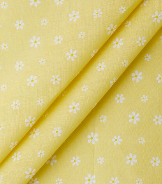 Daisies On Yellow Craft Cotton Fabric By Happy Value Joann