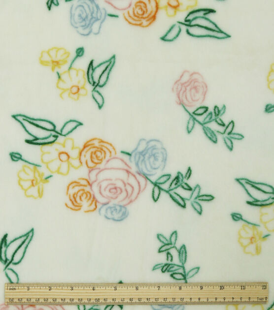 Floral Sew Lush Fleece Fabric Joann