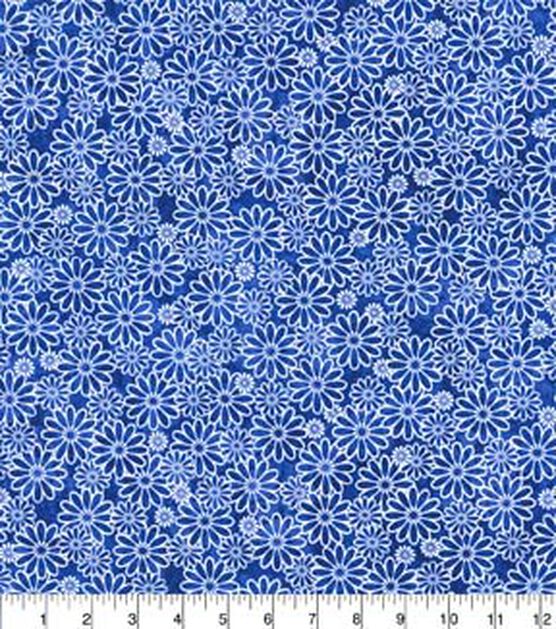 Fabric Traditions Blue Daisies Cotton Fabric By Keepsake Calico Joann