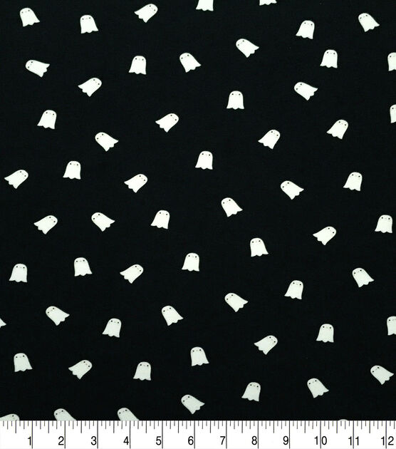Black Ditsy Ghost Jersey Knit Fabric By Pop Joann