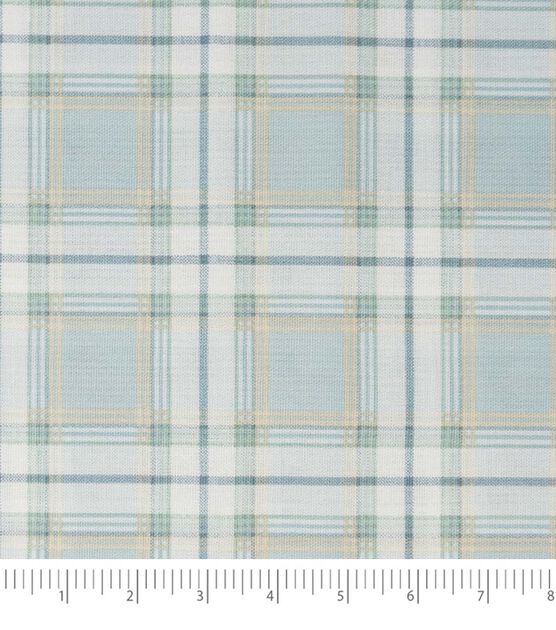 Stitch And Sparkle Blue Plaid Duck Cotton Canvas Fabric Joann