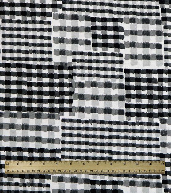 108 Black And White Gingham Plaid Wide Flannel Fabric Joann
